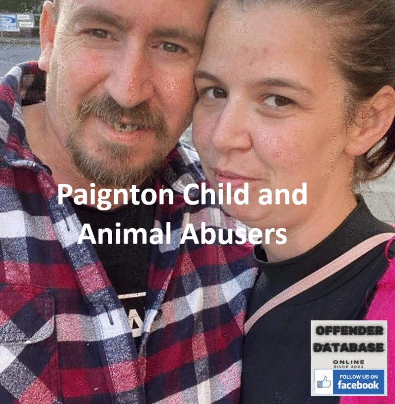 Carsten Walker and Leoni Ball – Paignton Child and Animal Abusers